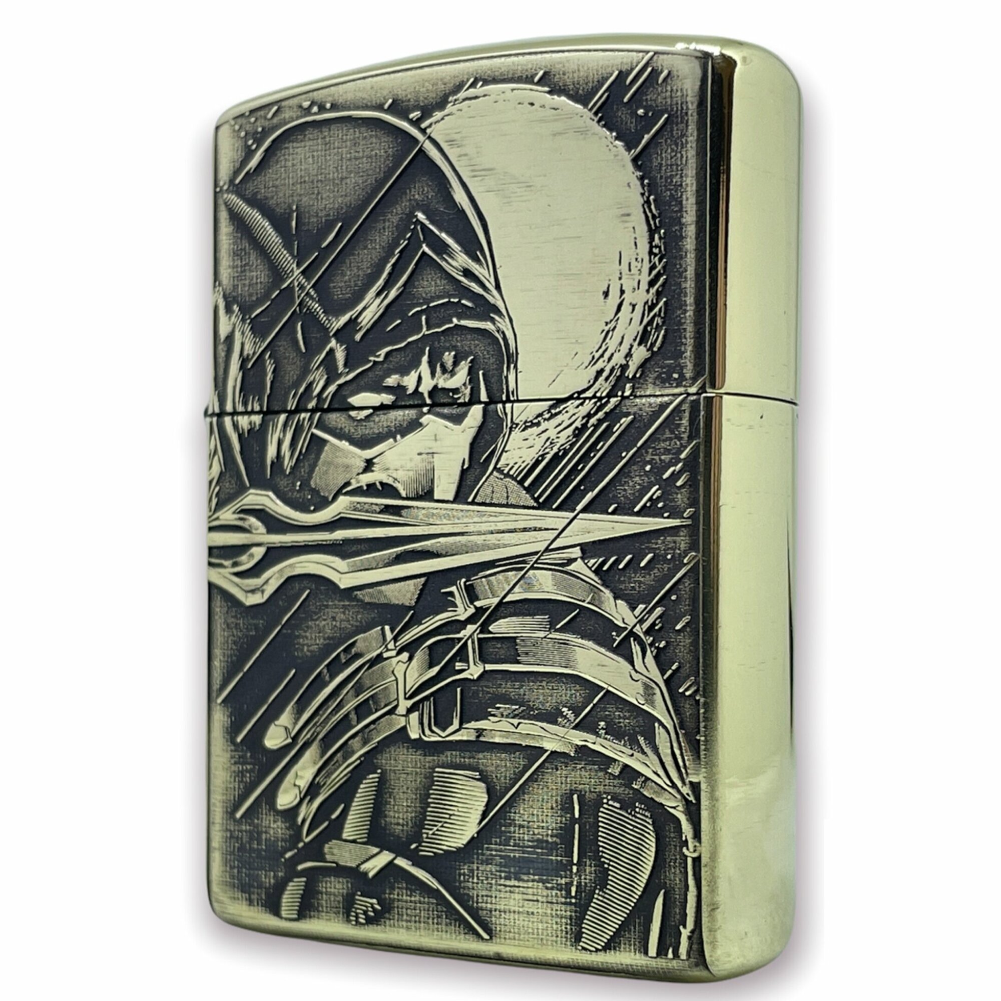 Zippo зажигалка оригинал 168 Armor латунь с гравировкой Skorpion (незаправленая)