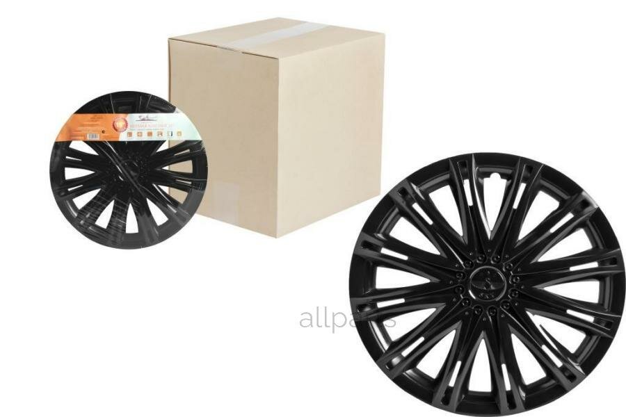 AIRLINE AWCC-15-13 Колпаки колесные 15" "Скай" черный глянец, компл. 2 шт. AIRLINE AWCC-15-13