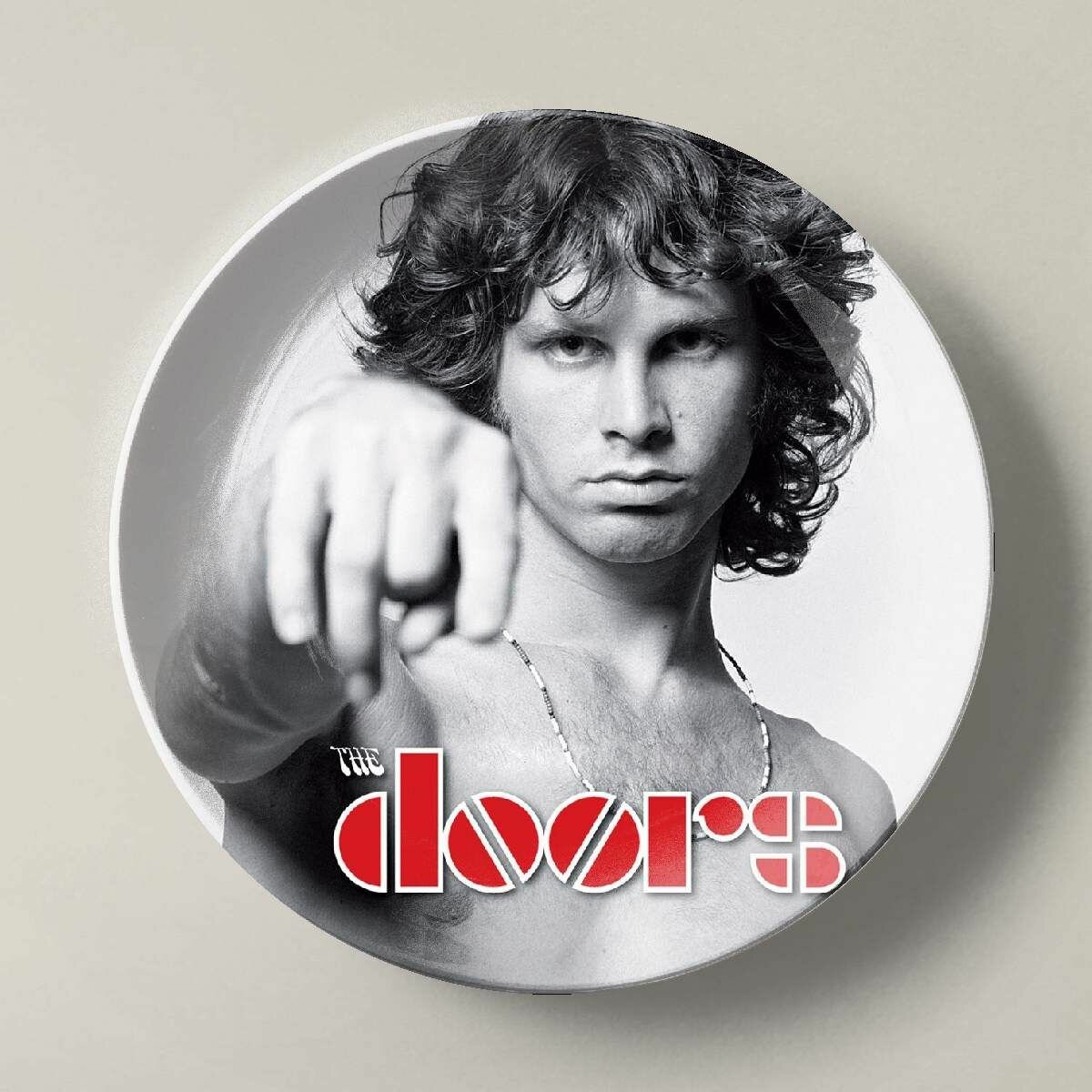 Декоративная тарелка с подвесом Диаметр: 260мм The Doors Плакат 3