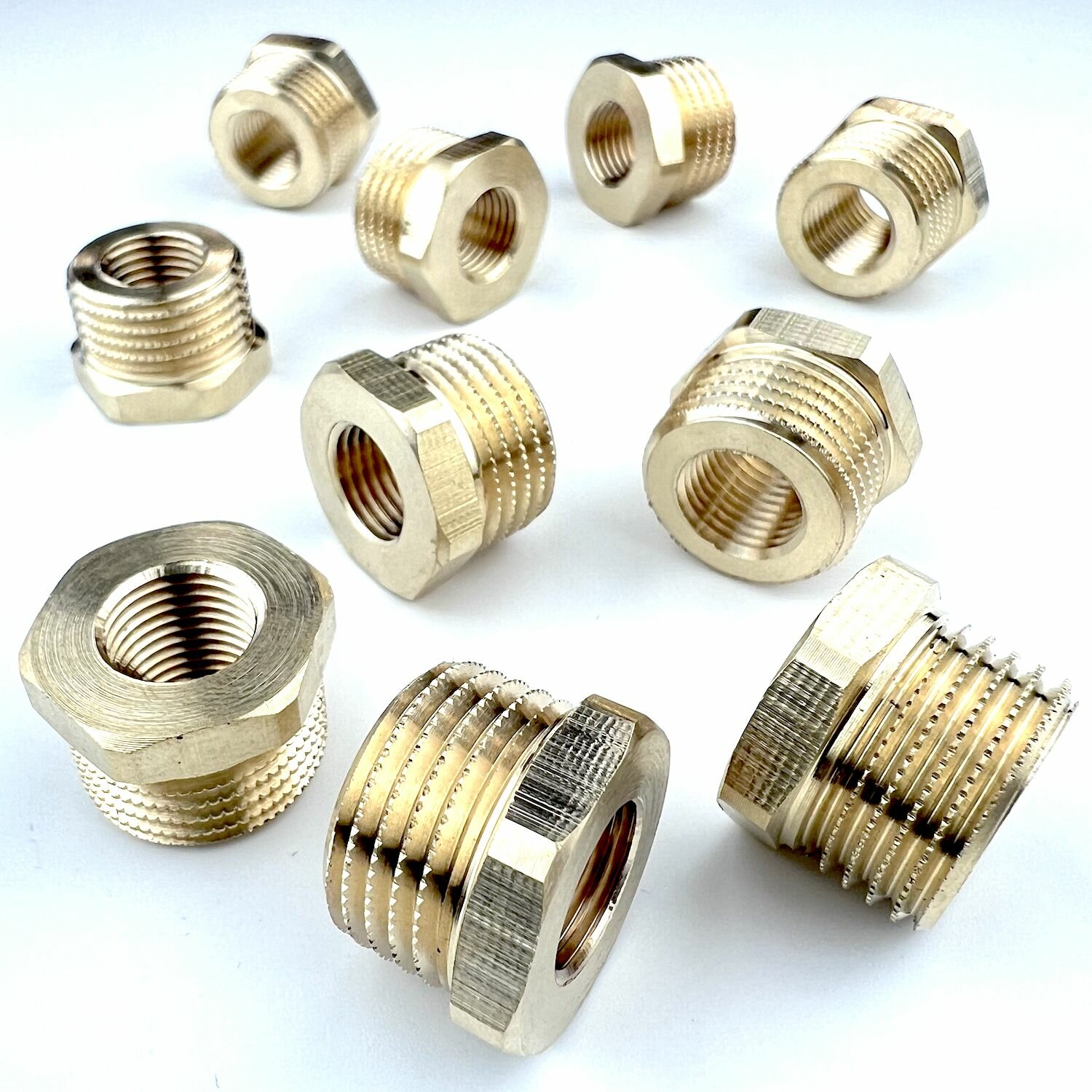 Футорка Профитт латунная НР 1/2"-ВР 1/4" - 10 шт.