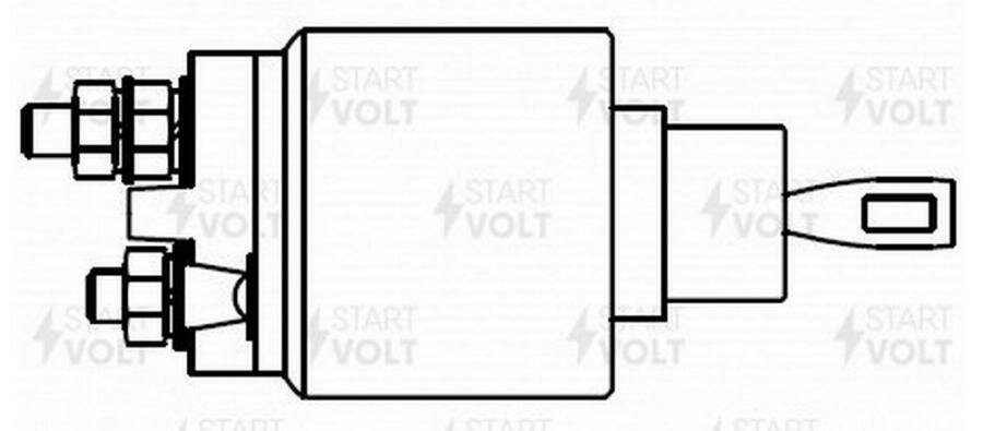 STARTVOLT VSR-1811 Реле втягивающее стартера для а/м VAG A6 (97-)/A4 (97-)/A8 (97-) 2.5TDI (VSR 1811)