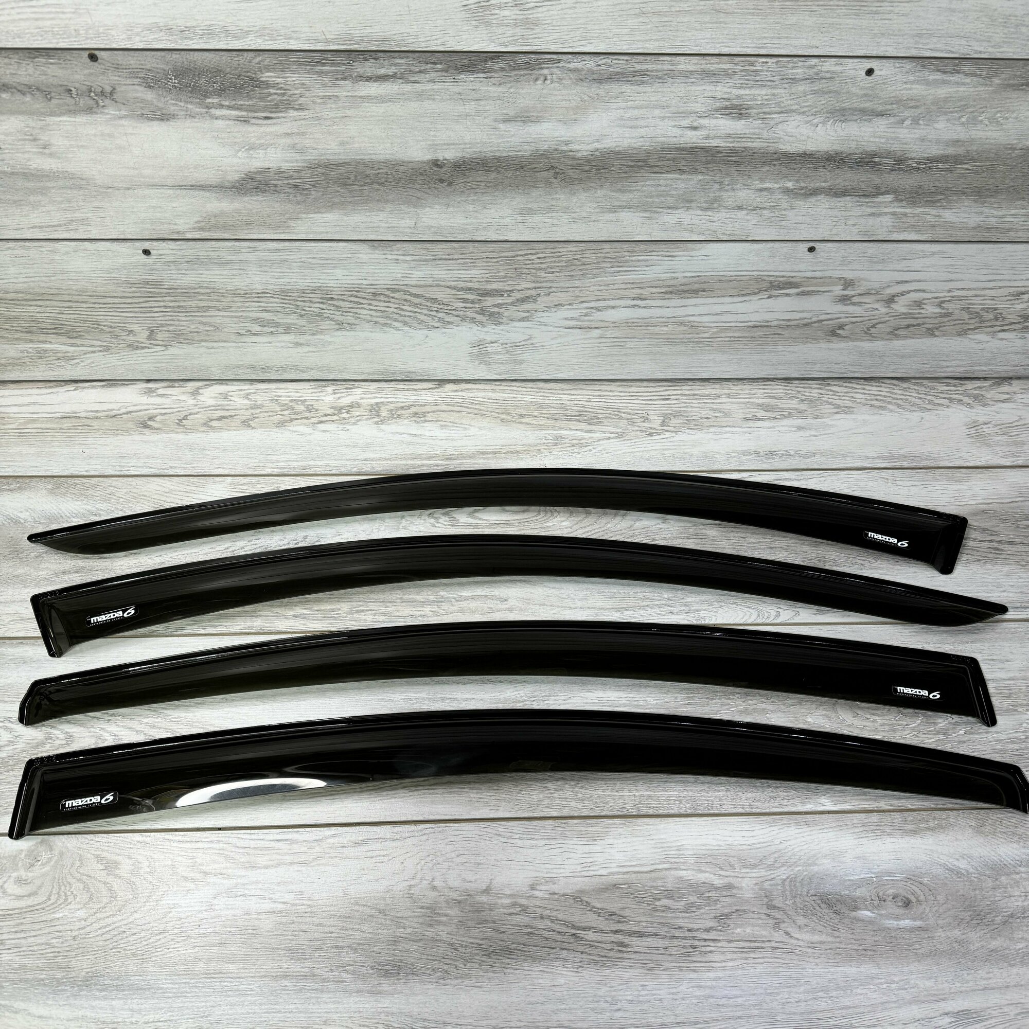 Дефлекторы (ветровики) окон на Mazda 6 седан 2012-2018 (Мазда 6)