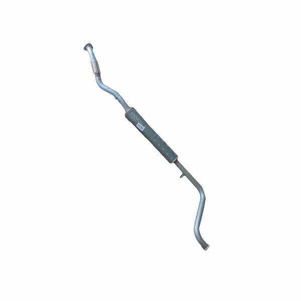 Глушитель дополнительный на LADA VESTA (до 27.12.2017 г.) из углеродистой стали с трубами и кронштей