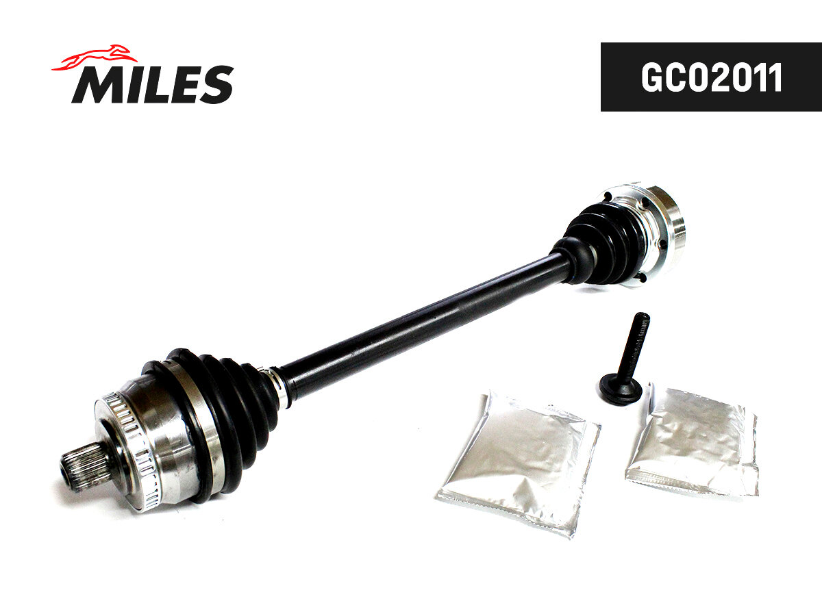 MILES Привод в сборе AUDI A4 I/SKODA/VW PASSAT V 1.8-2.0 95-05 правая сторона +ABS