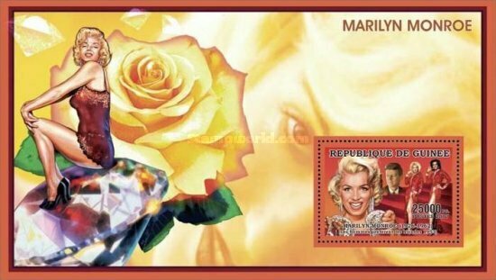 Почтовые марки Гвинея 2006г. "Мэрилин Монро, 1926-1962" Актеры MNH
