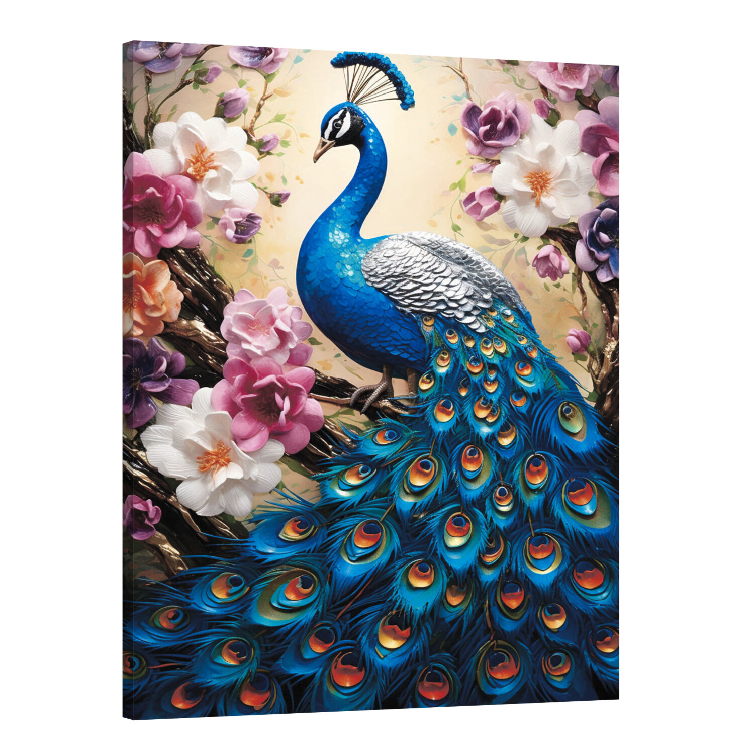 Интерьерная картина 50х70 "Павлин"