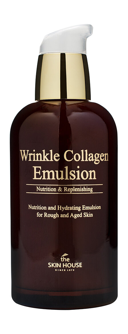 THE SKIN HOUSE Эмульсия для лица антивозрастная ампульная Wrinkle Collagen с коллагеном, 130 мл