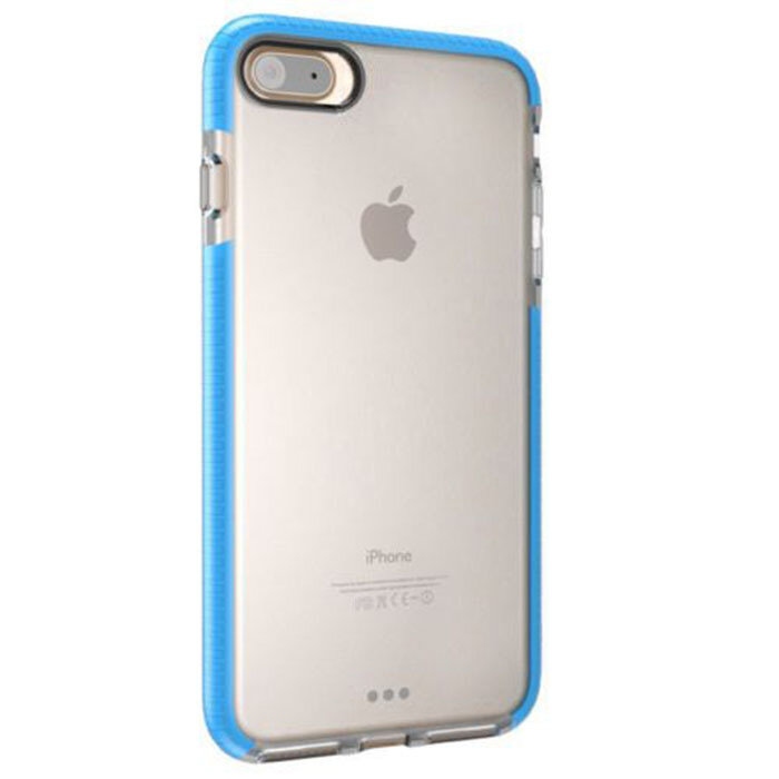 Противоударный, защитный чехол для iPhone 6 Plus, 6S Plus, G-Net Impact Clear Case, голубой