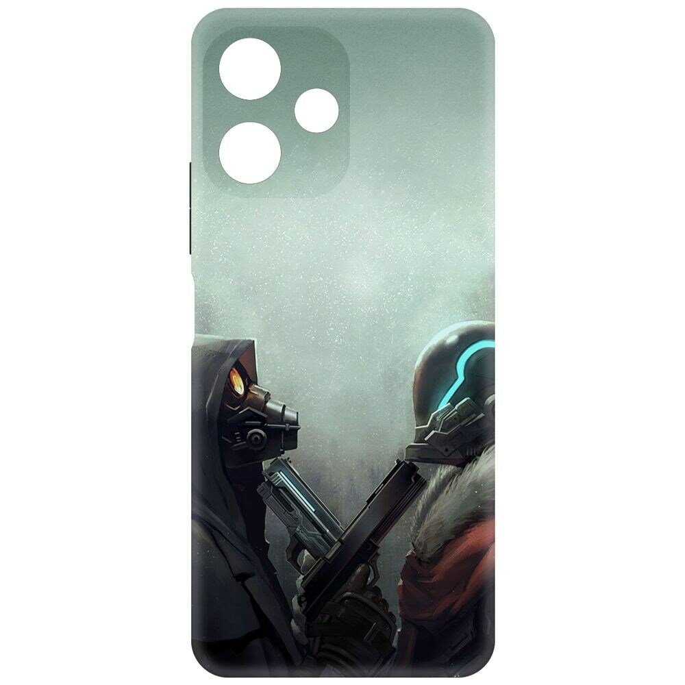 Чехол-накладка Krutoff Soft Case Cтандофф 2 (Standoff 2) - Противостояние для Xiaomi Poco M6 Pro 5G черный