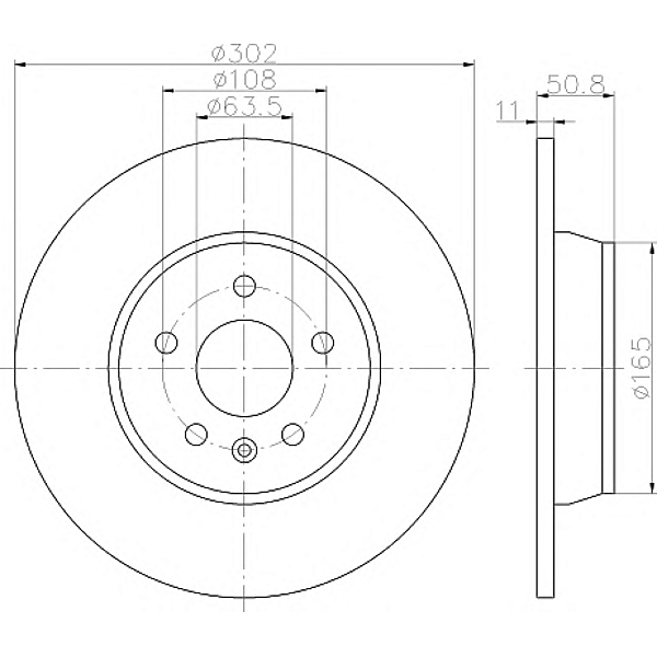 TEXTAR 92159303 (08A54010 / 08A54011 / 0986479254) 92159303 диск тормозной задний\ Ford (Форд) Mondeo (Мондео)