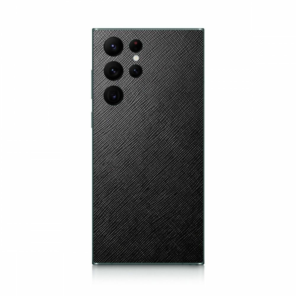 Наклейка Glueskin из натуральной кожи SAFFIANO для Samsung Galaxy S24 Ultra