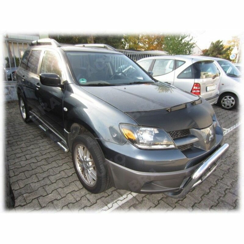 Дефлектор капота Кожаный для MITSUBISHI OUTLANDER 1 2002 -2009 (Митсубиси Атлендер)