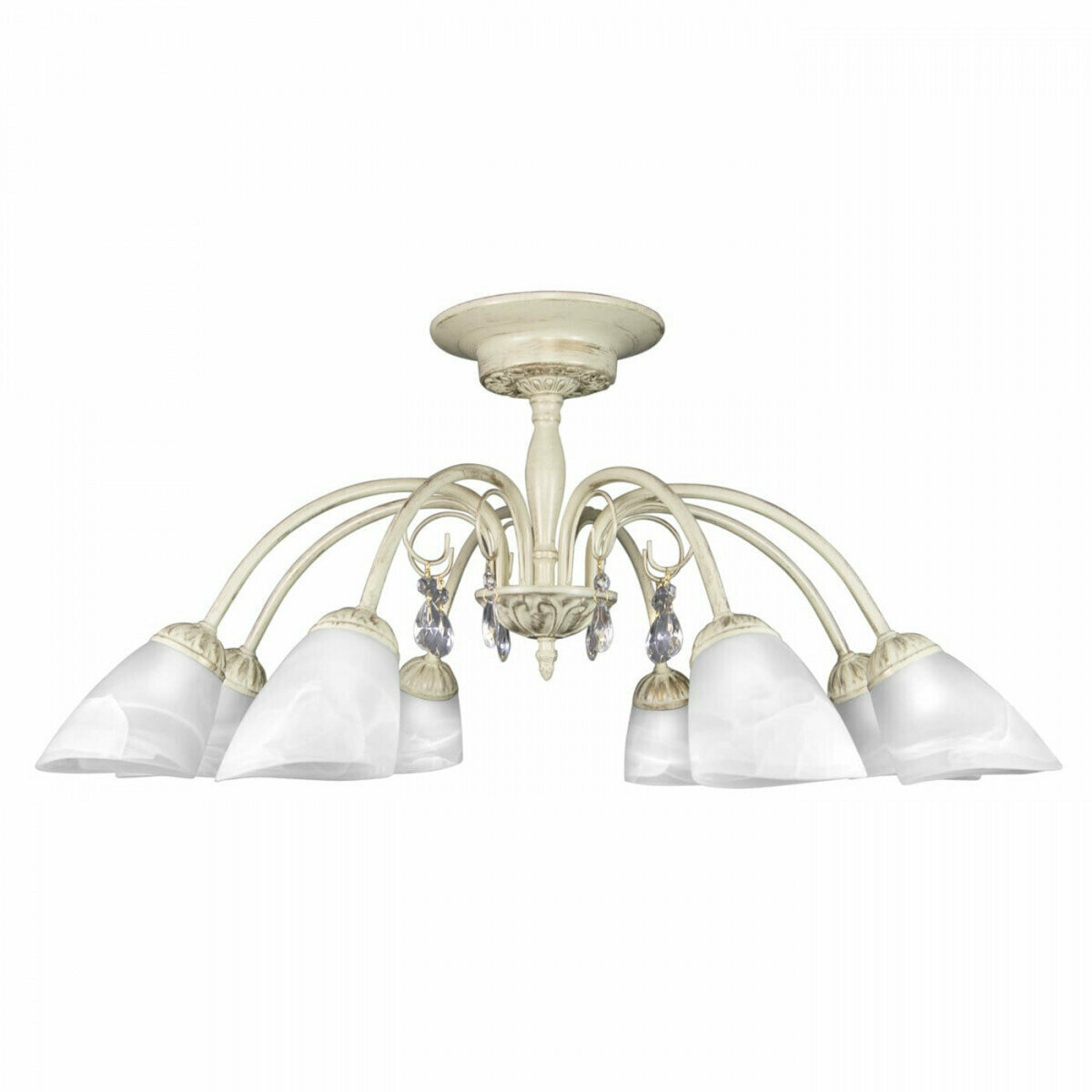 Люстра большая потолочная 8 плафонов Петрасвет Россия S2164-8