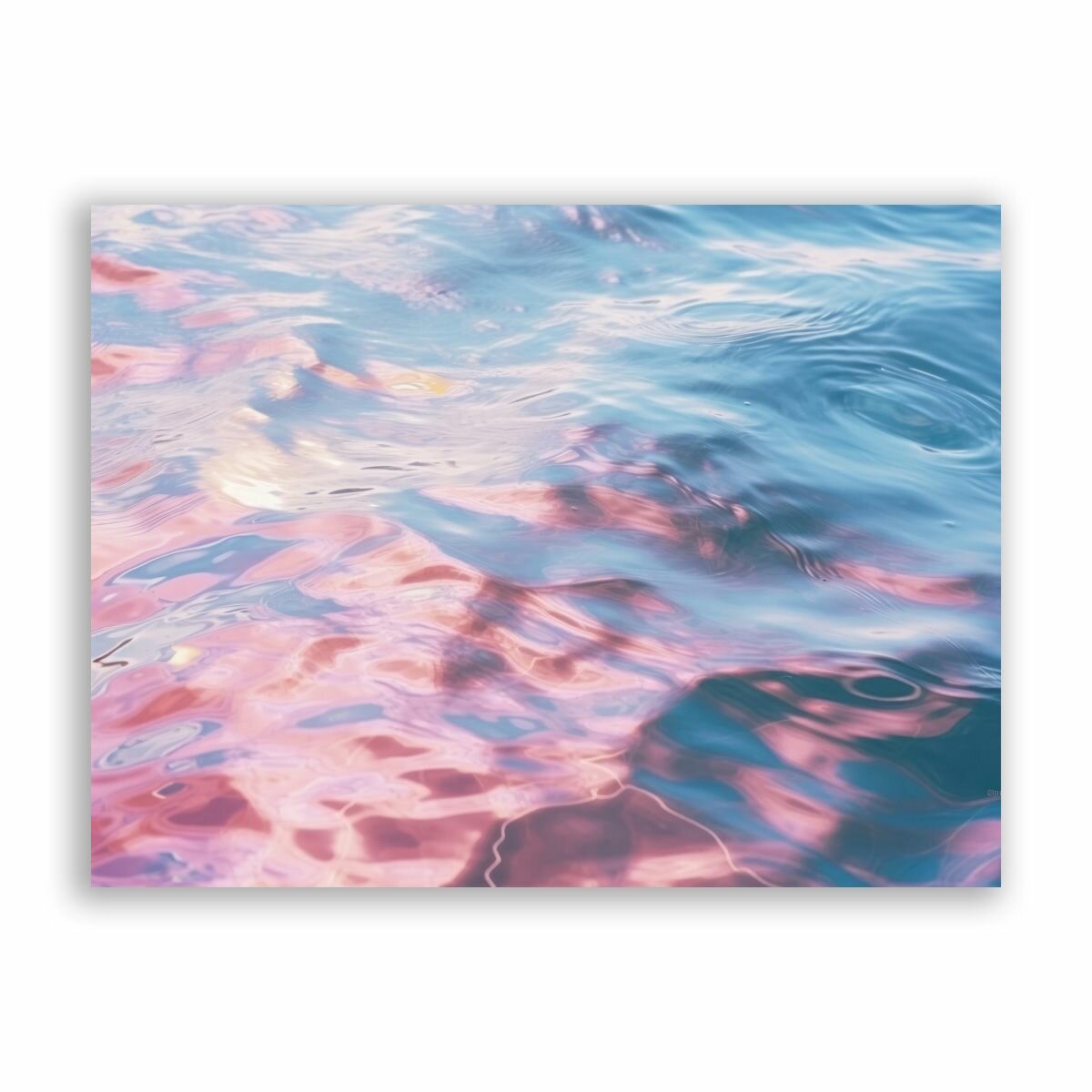 Постер, плакат на бумаге / AI Вода / Размер 60 x 80 см