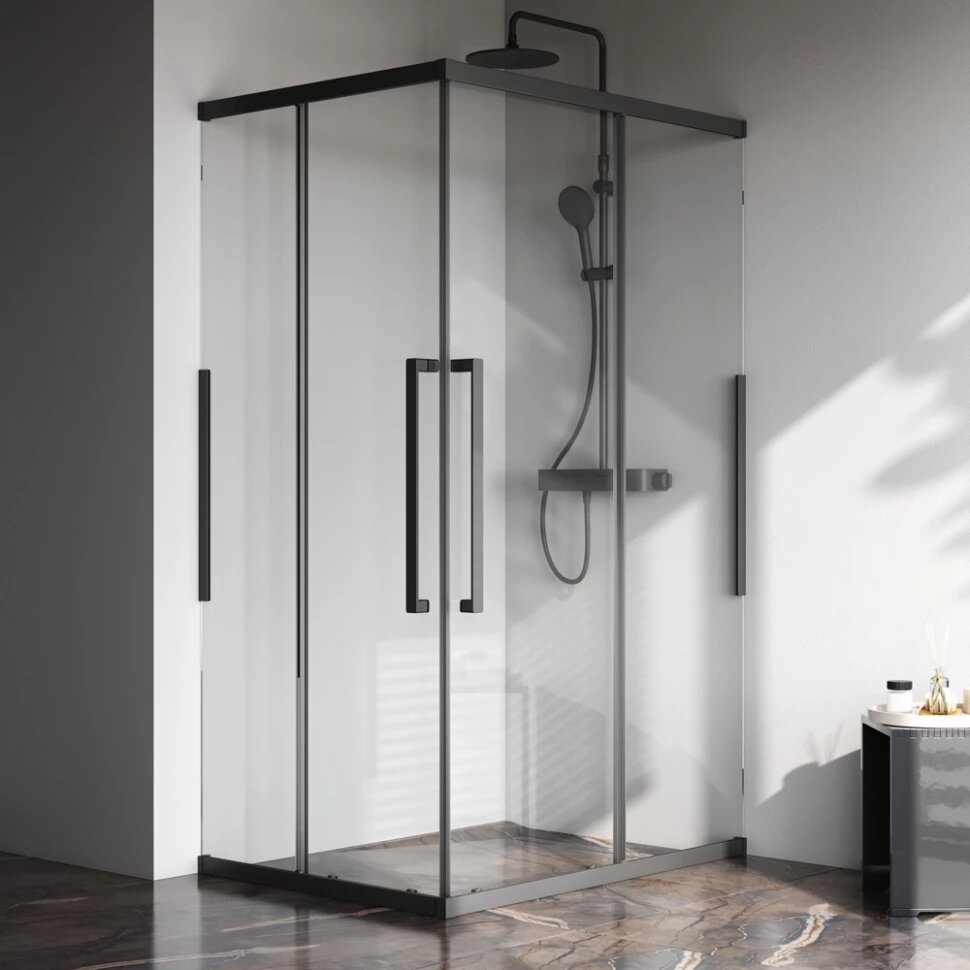 Душевой уголок 117,8x87,8 см Am.Pm Func W84G-403-12090-BT прозрачное