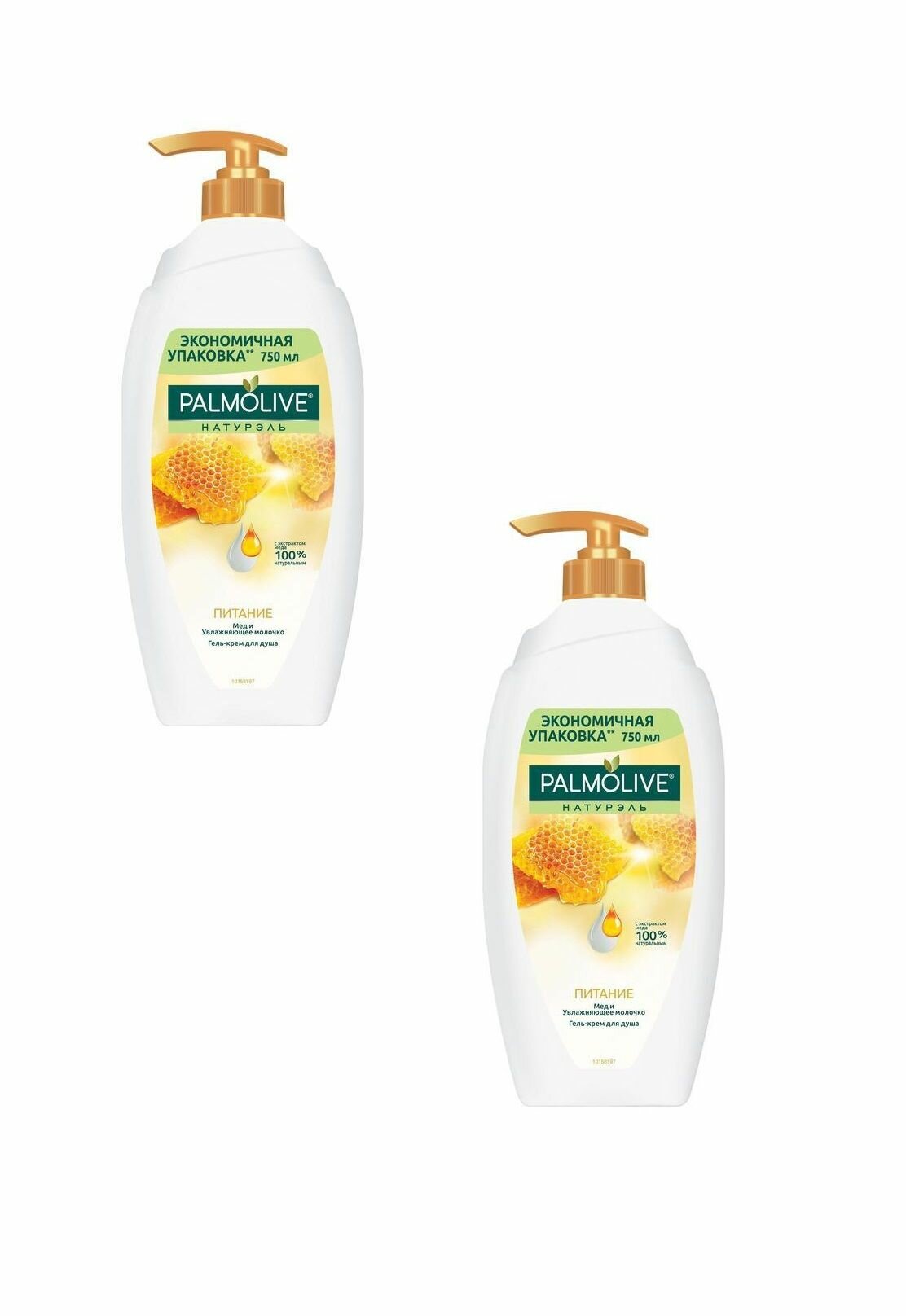 Palmolive Душ-гель, Naturals Молоко и мёд, 750мл,2 уп