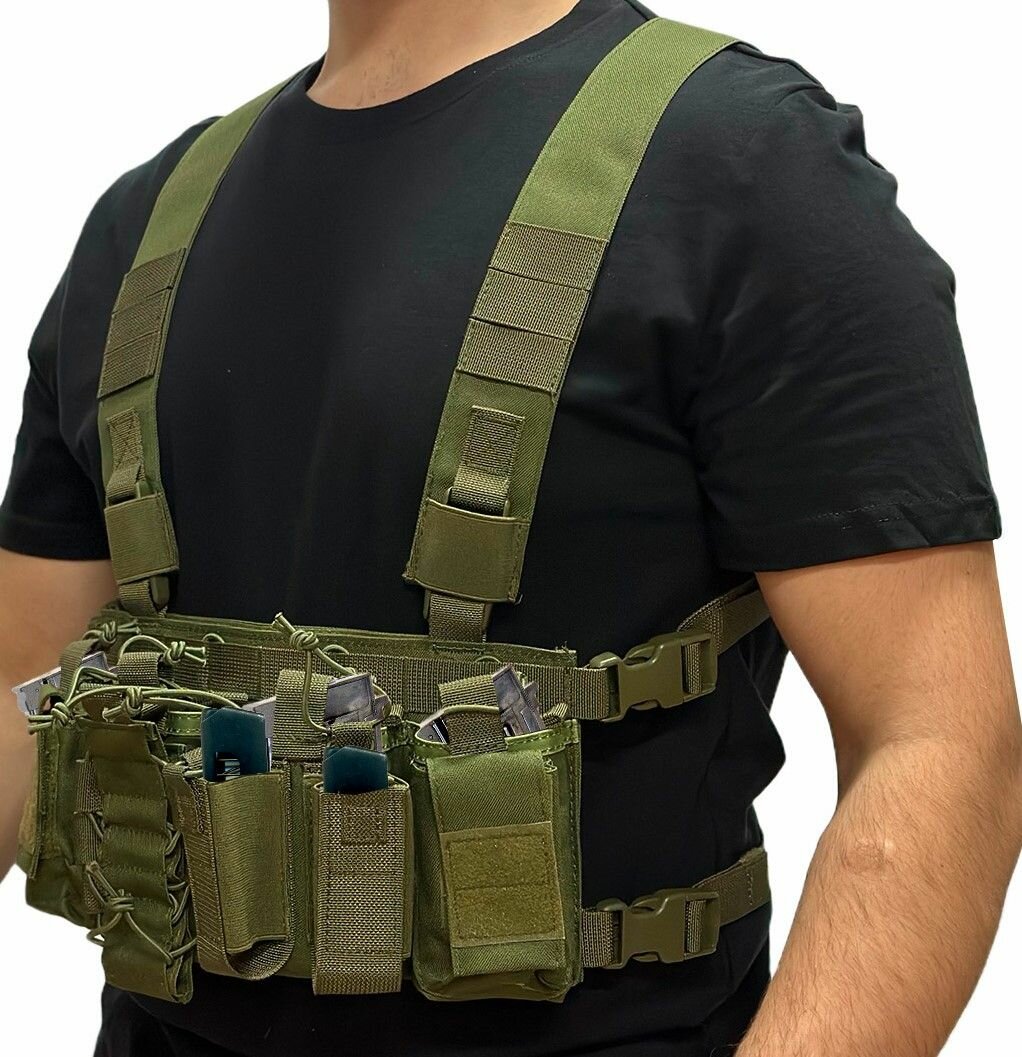 Ременно-плечевая система с подсумками (олива)