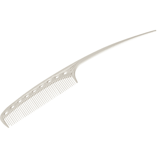 Расческа Y.s.park с хвостиком (выгнутая), белая