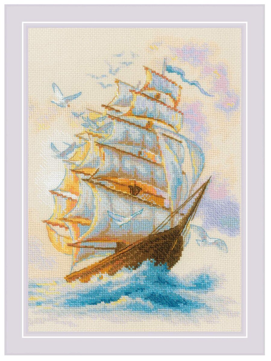 Набор для вышивания RIOLIS "Сотвори Сама", Ветер странствий, мулине, канва (2128)