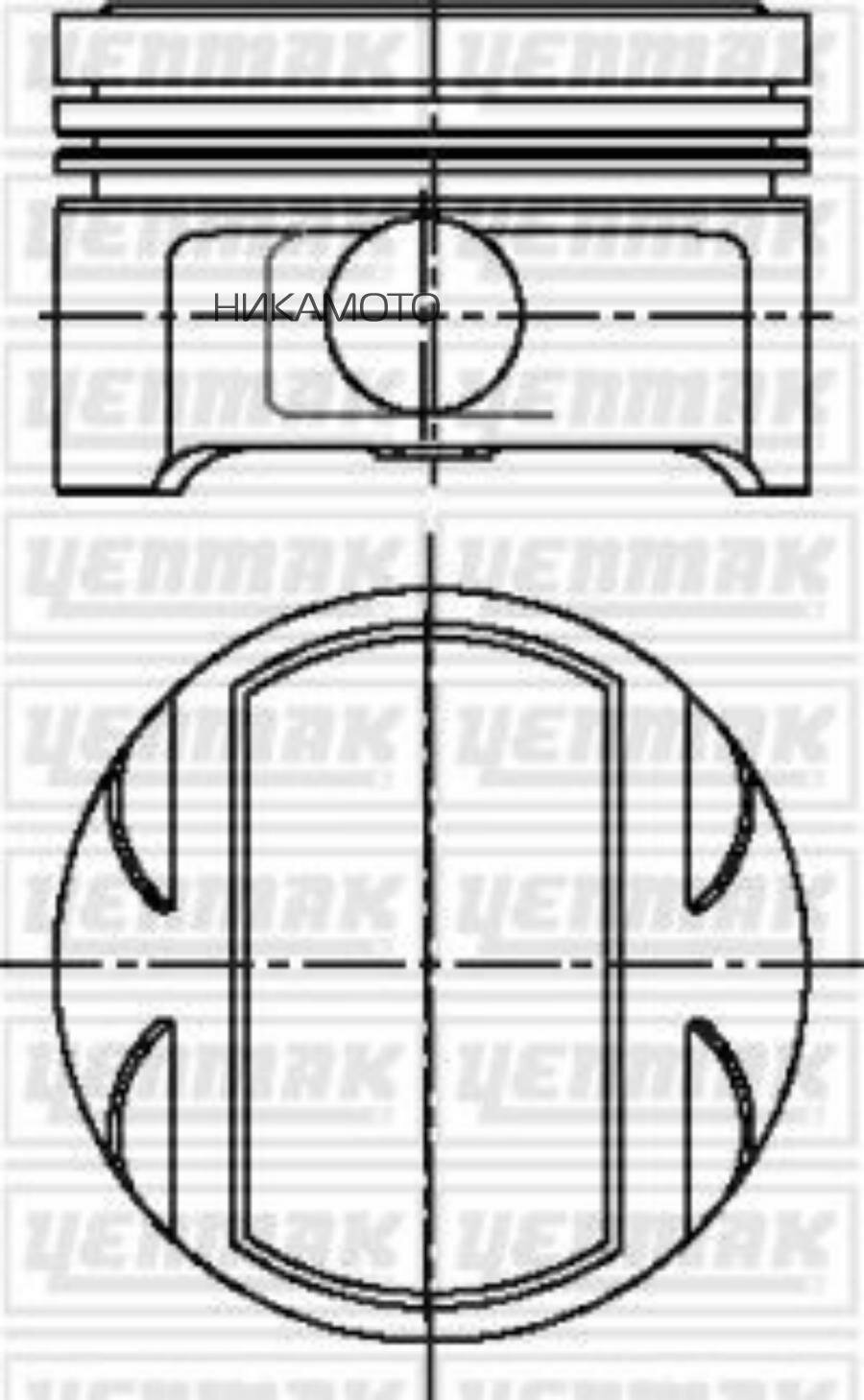 YENMAK 31-04218-000 81,60 mm. Порш.+палец, с кольцами