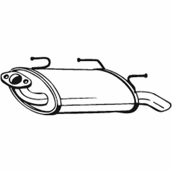 Глушитель выхлопных газов конечный, BOSAL 145-611 (1 шт.)