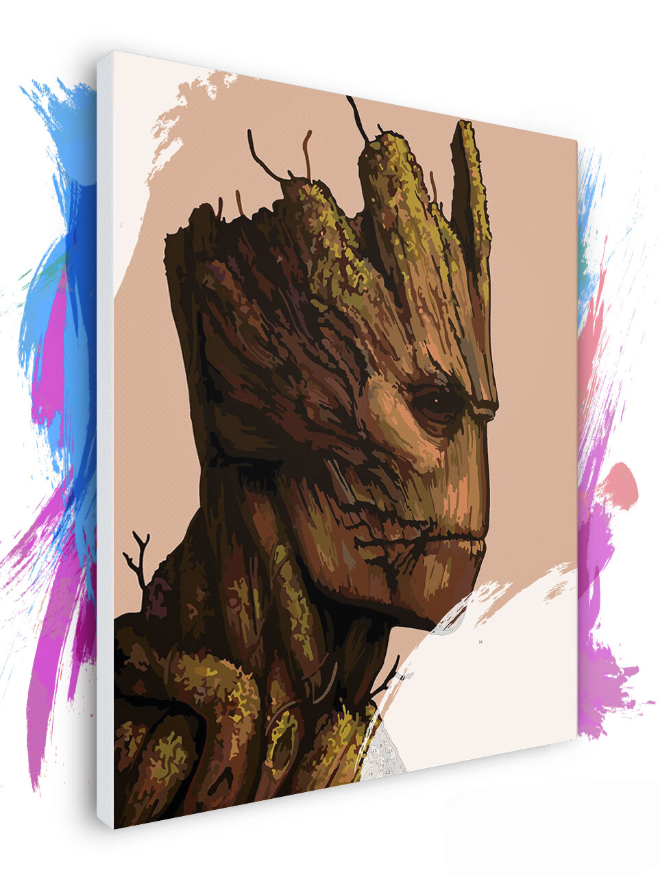 Картина по номерам на холсте В Профиль - Грут, 30 х 40 см