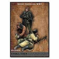 35020 советские партизаны фигура для моделирования Evolution miniatures масштаб 1/35