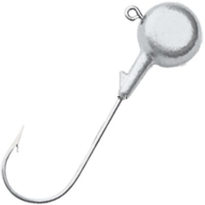 Джиггер для рыбалки Eagle Claw Aspirin-Head № 4/0 17,5g серебро, (упк. 10шт.)
