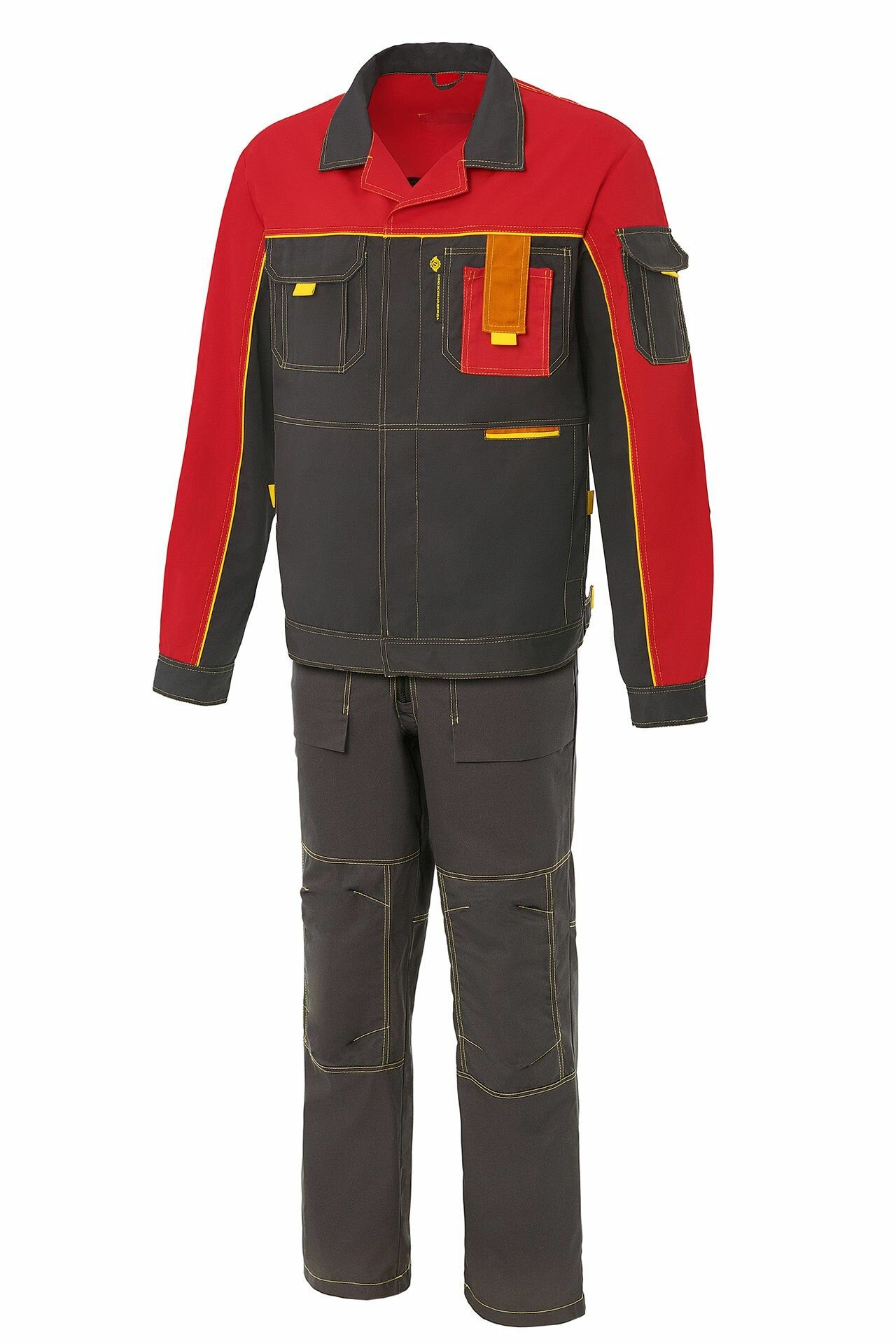 Костюм мужской рабочий демисезонный Профессионал-2 GENESIS (Генезис), спецодежда, комплект осенний: куртка + полукомбинезон, форма летняя