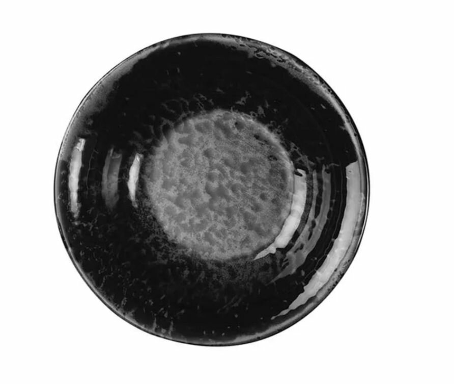 Салатник фарфоровый "Нанокрем" d-8см черный