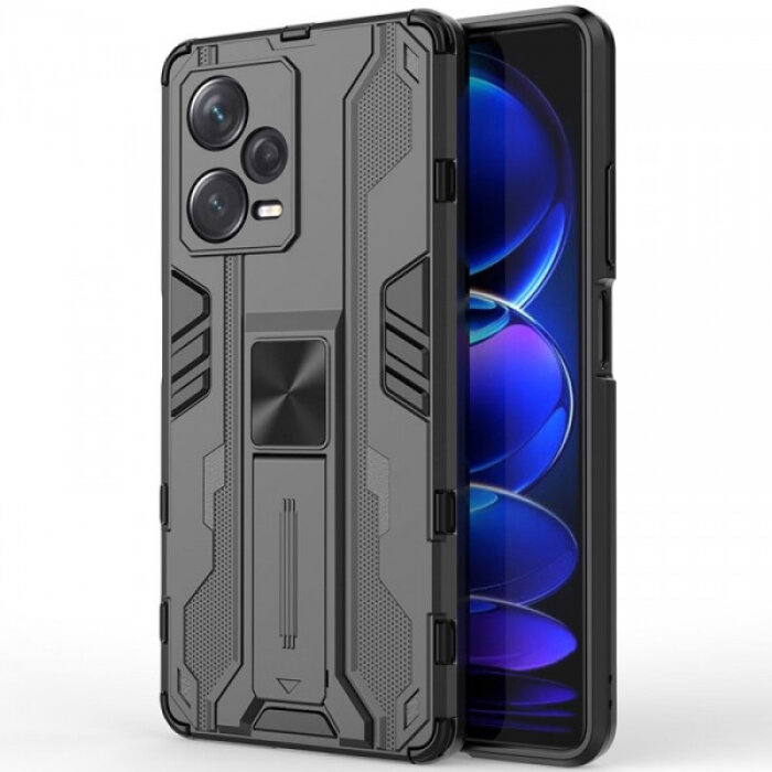Galvatron Противоударный чехол-подставка для Xiaomi Redmi Note 12 Pro Plus 5G с защитой камеры