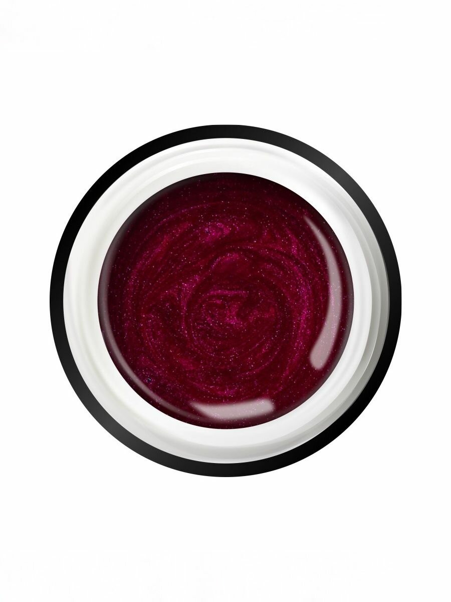 Nail Club Гель-краска с шиммером и с липким слоем GO-82 Berry