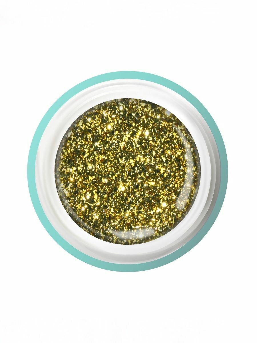 Nail Club Гель-краска с блёстками и пайетками S-32 Fortune, 5 мл.