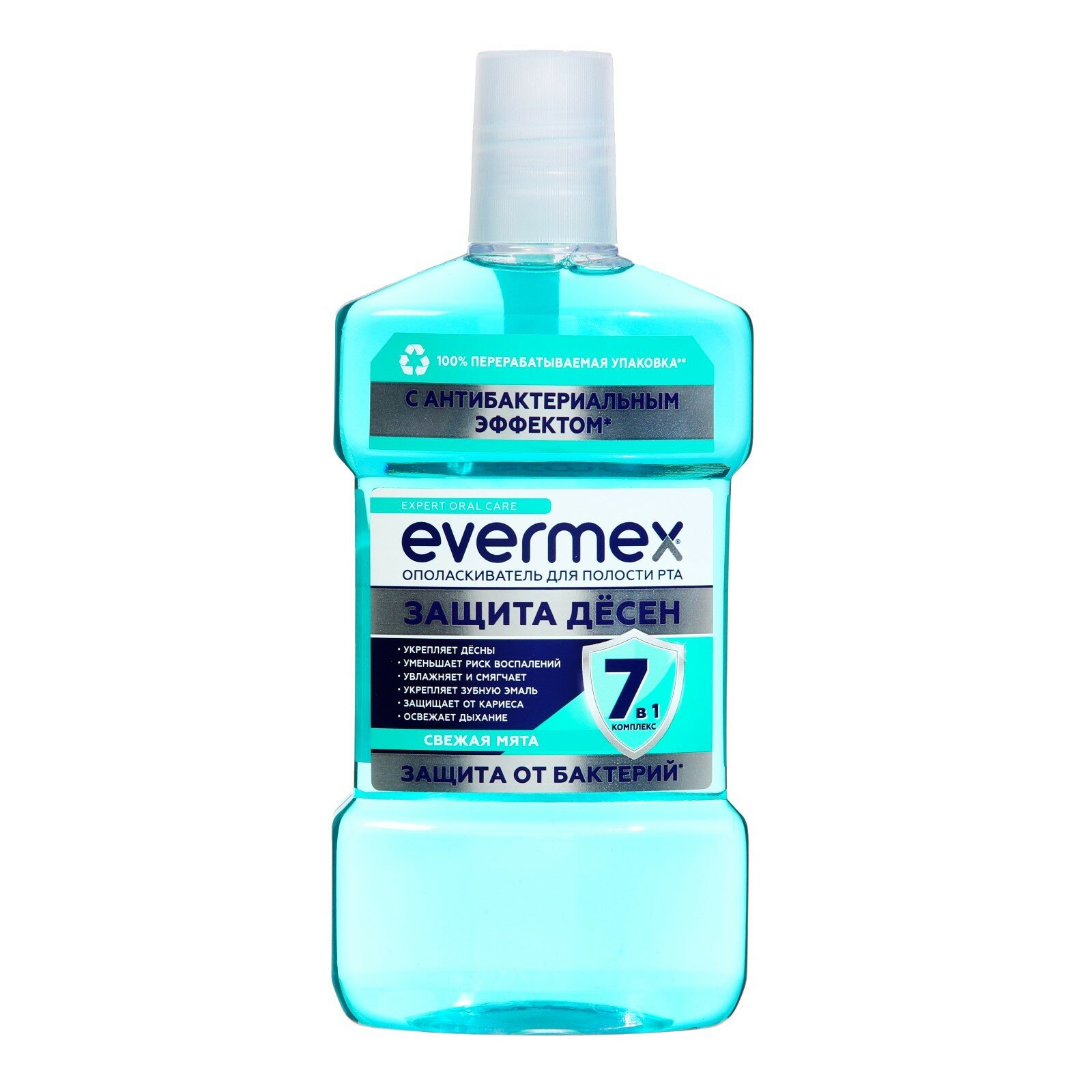 Ополаскиватель для рта Evermex "Защита дёсен 7в1", 500 мл