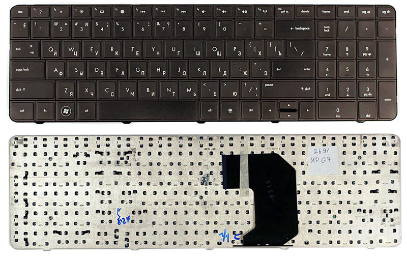Клавиатура для HP Pavilion G7-1252er черная