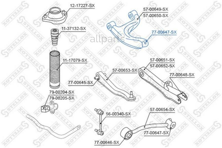 STELLOX 7700647SX сайлентблок задней тяги!\ Mitsubishi Lancer/Mirage CK 95-00