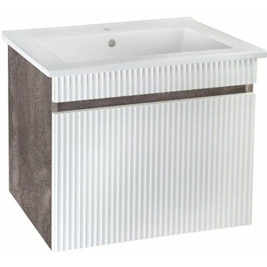 Тумба подвесная Runo Руно Модена 75 железный камень под умывальник Оскар 75