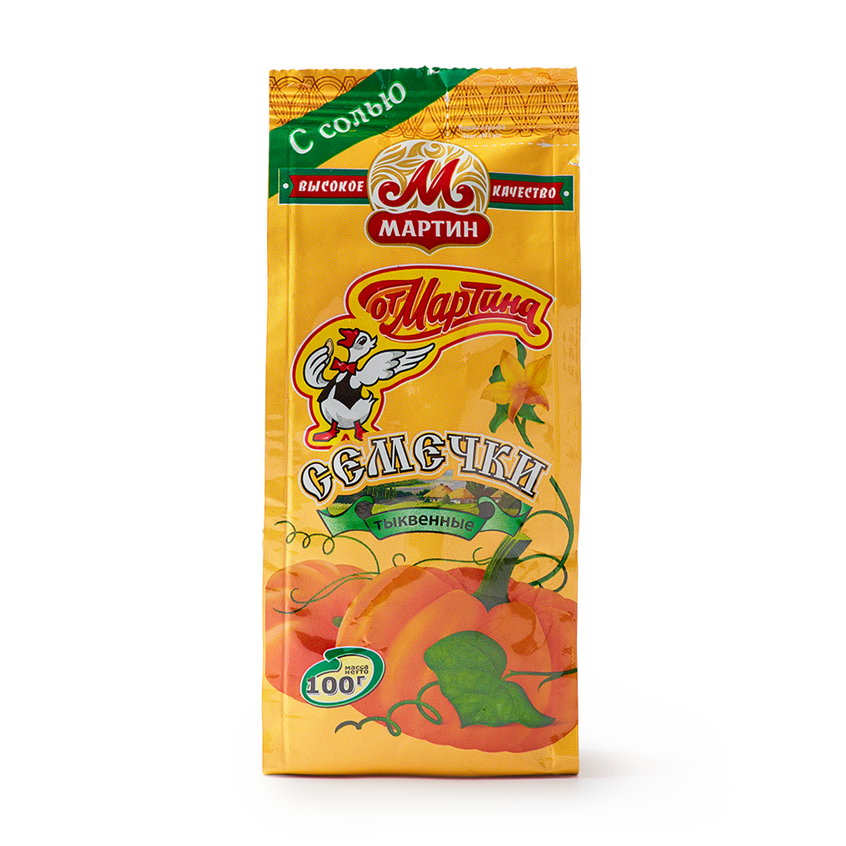 Семечки тыквенные "От Мартина", неочищенные, с солью, обжаренные