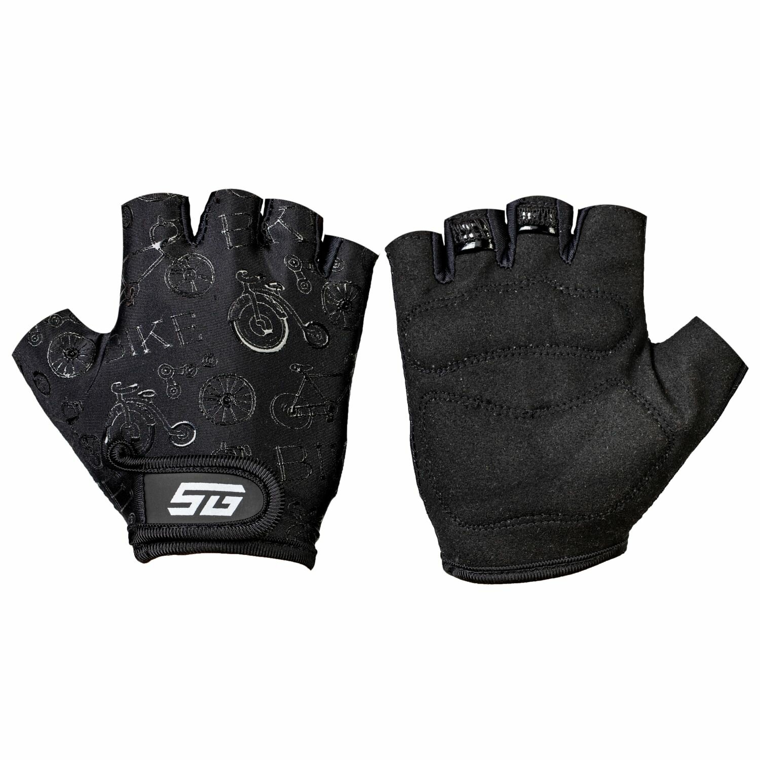 Stg Bicycle Велоперчатки STG AL-07-5828, цвет Черный, ростовка M