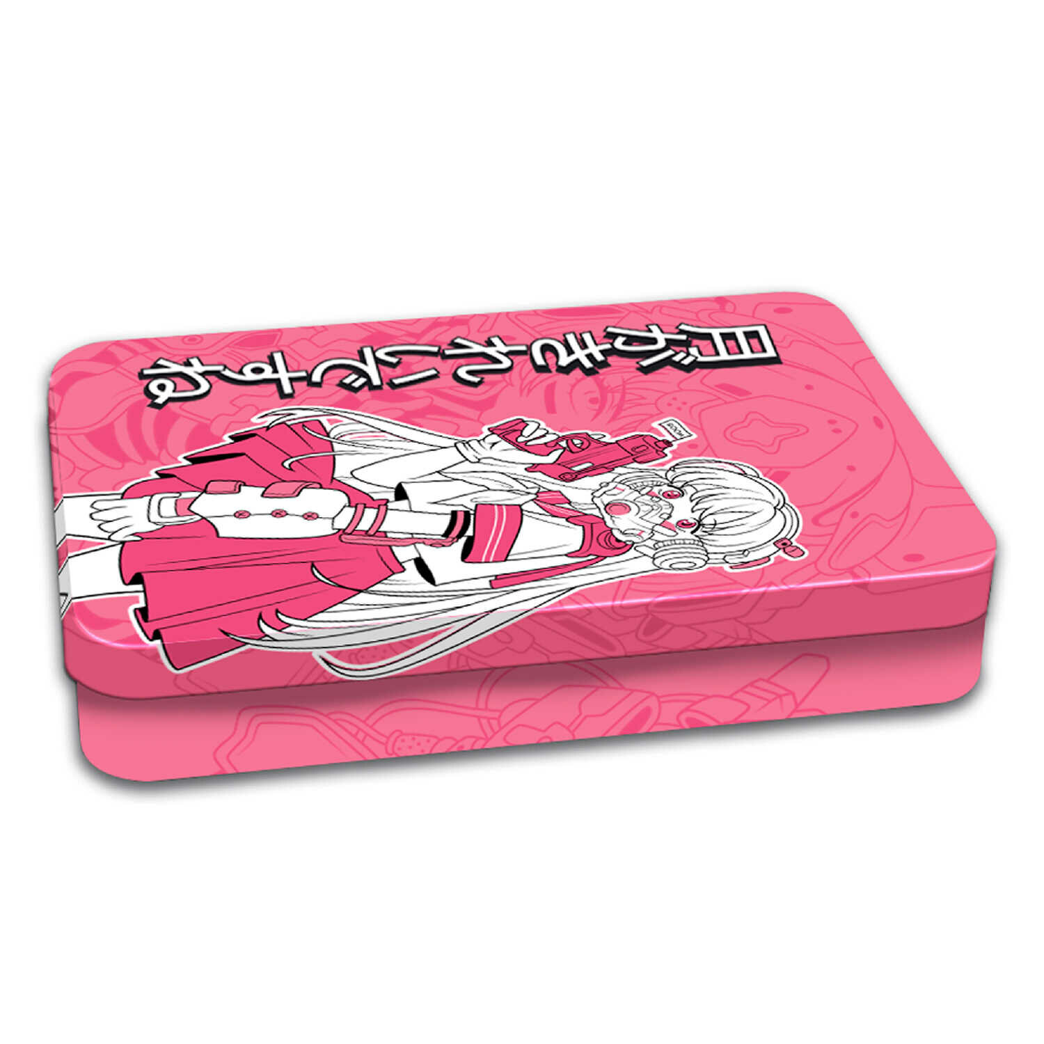 Школьный металлический пенал-органайзер "розовая девушка" от бренда "Феникс+"