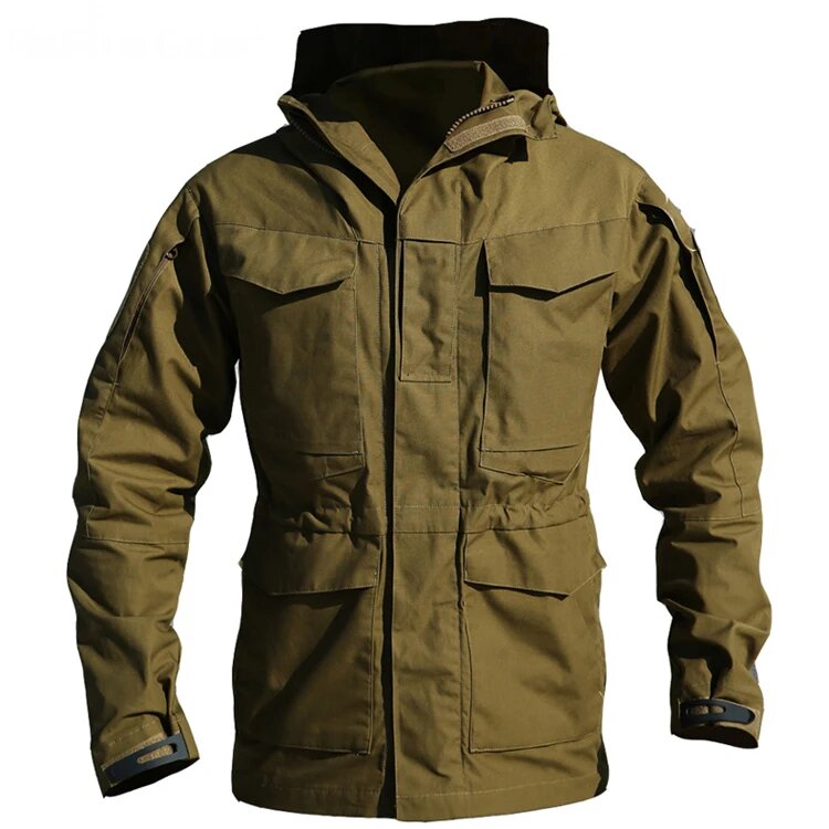 Kiixel мужские тактические куртки M65 полиэстер M, Коричневый, Brown