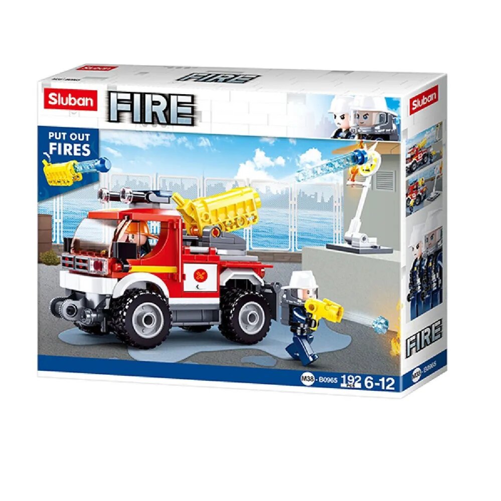 Конструктор "Огонь. Пожарная машина" 192 детали SLUBAN M38-B0965