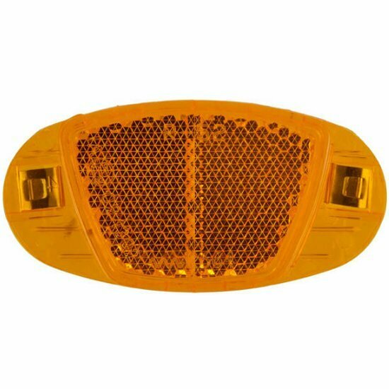 Катафот велосипедный Ventura , 60 мм, крепления из нержавеющей стали, 4 штуки, оранжевый, 5-466606