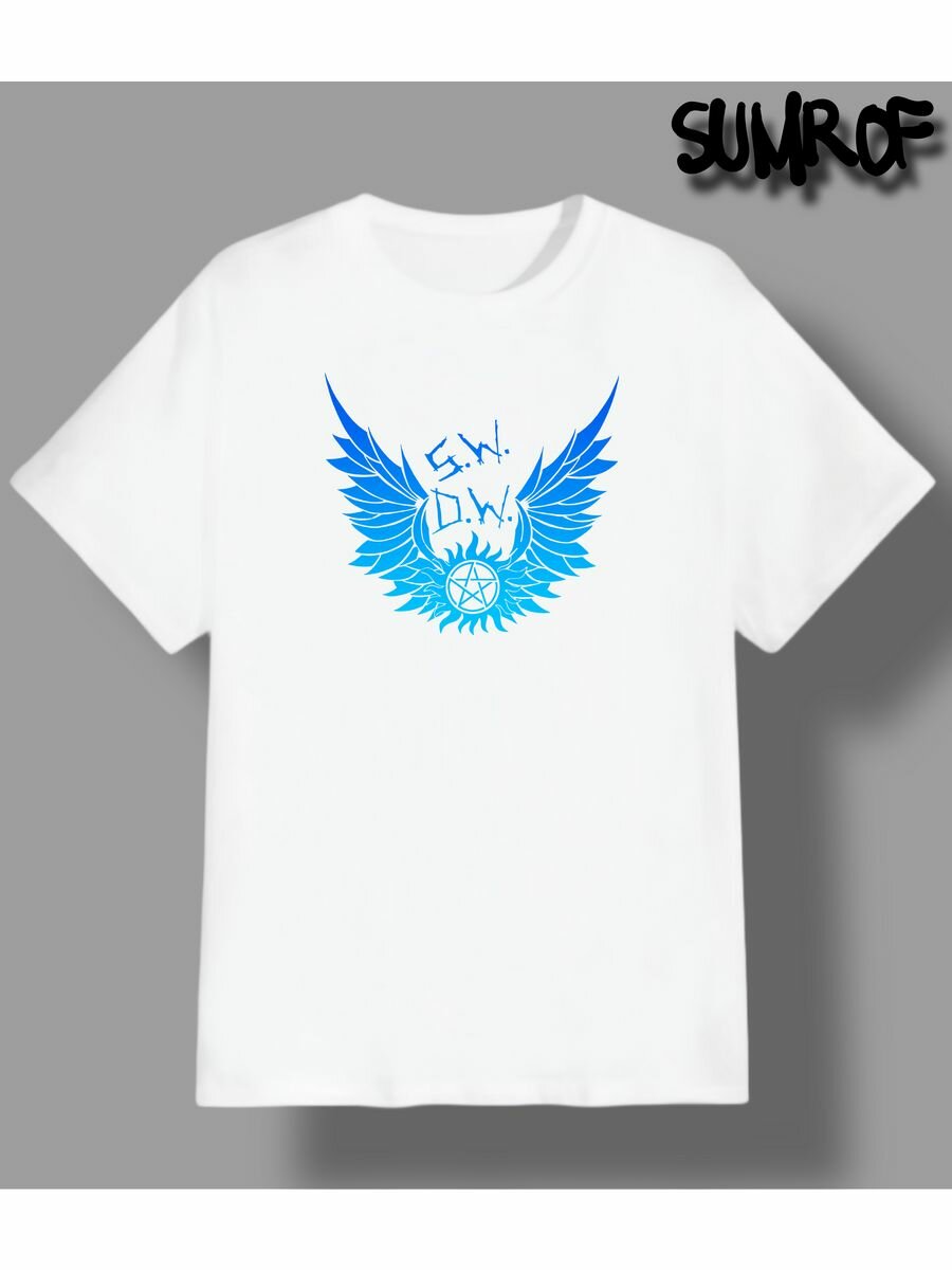 Футболка сверхъестественное крылья ангел