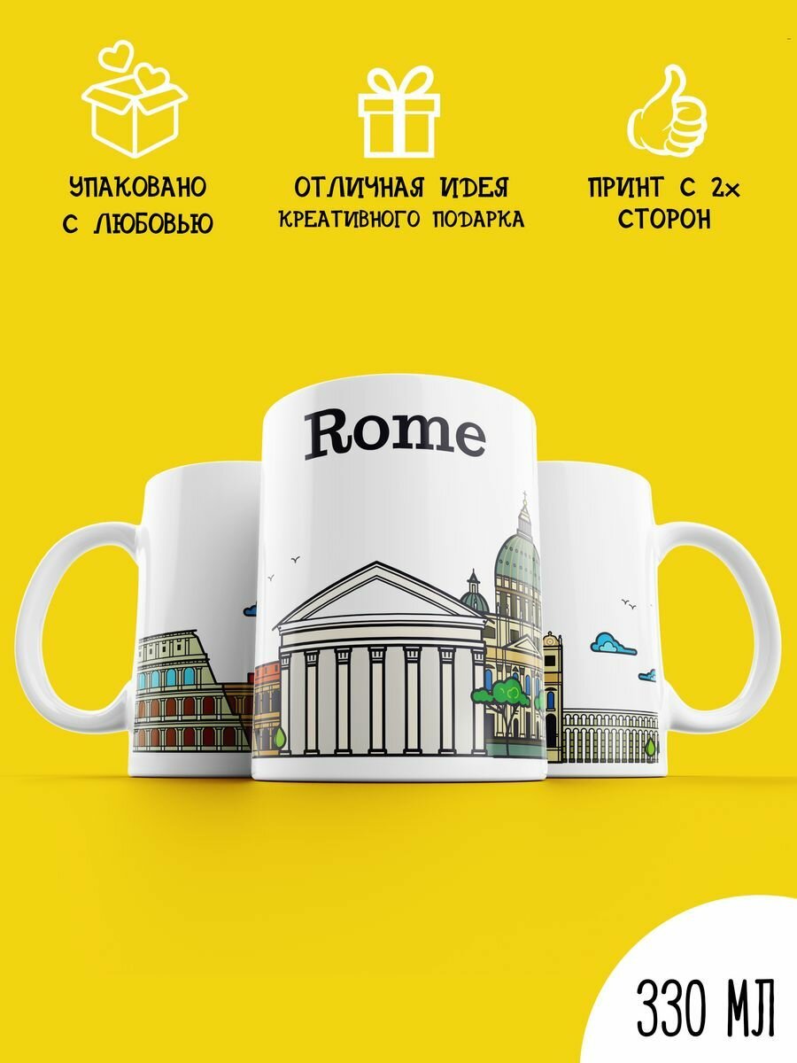 Кружка керамическая Города Мира Рим