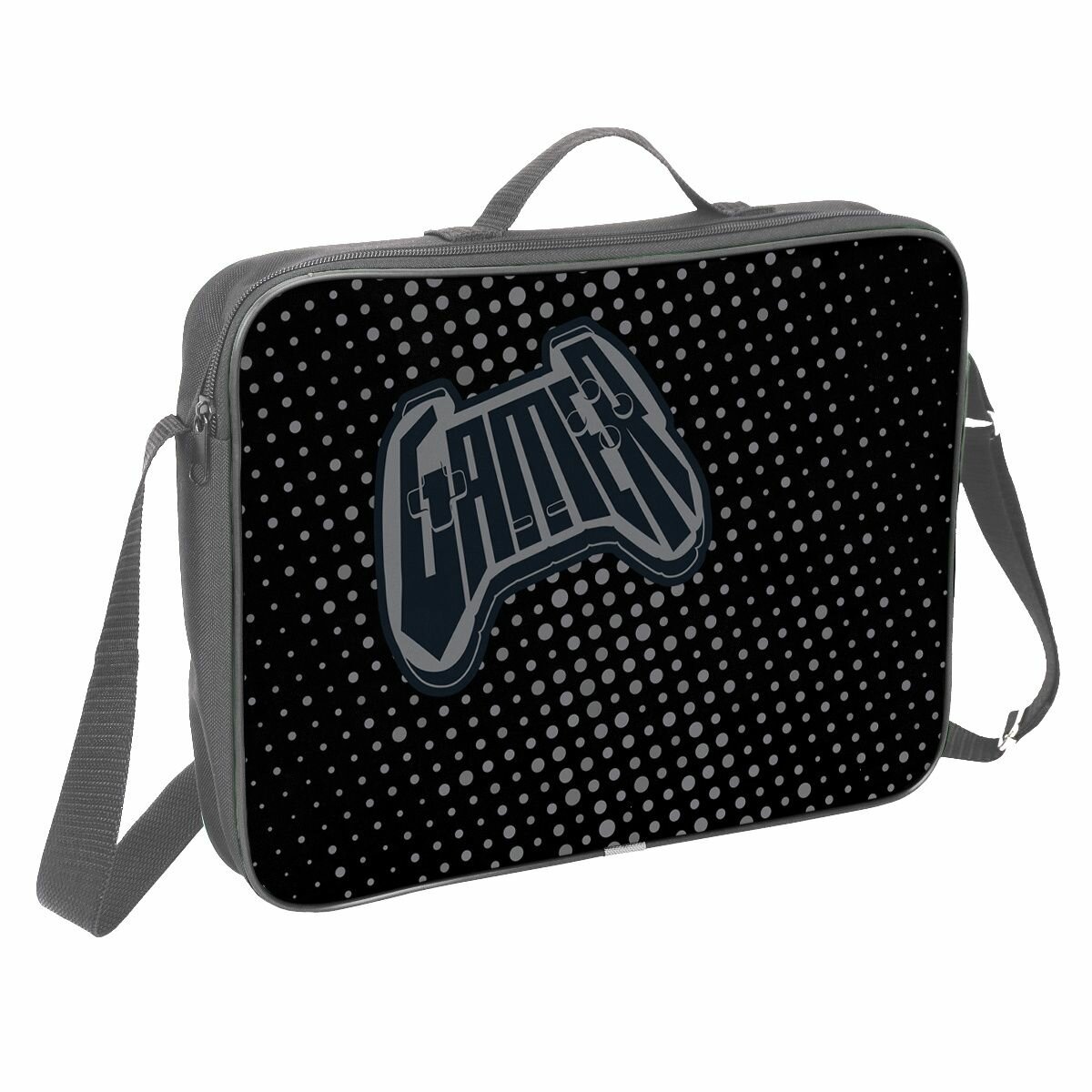 Папка с ручками тканевая для уроков труда, для изо, для занятий "Gamer" (26*34*6 см)