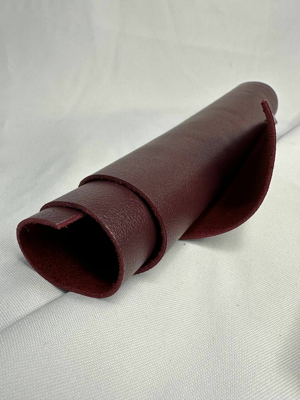 Натуральная кожа Орфей для шитья и рукоделия, А4 , цвет бордовый