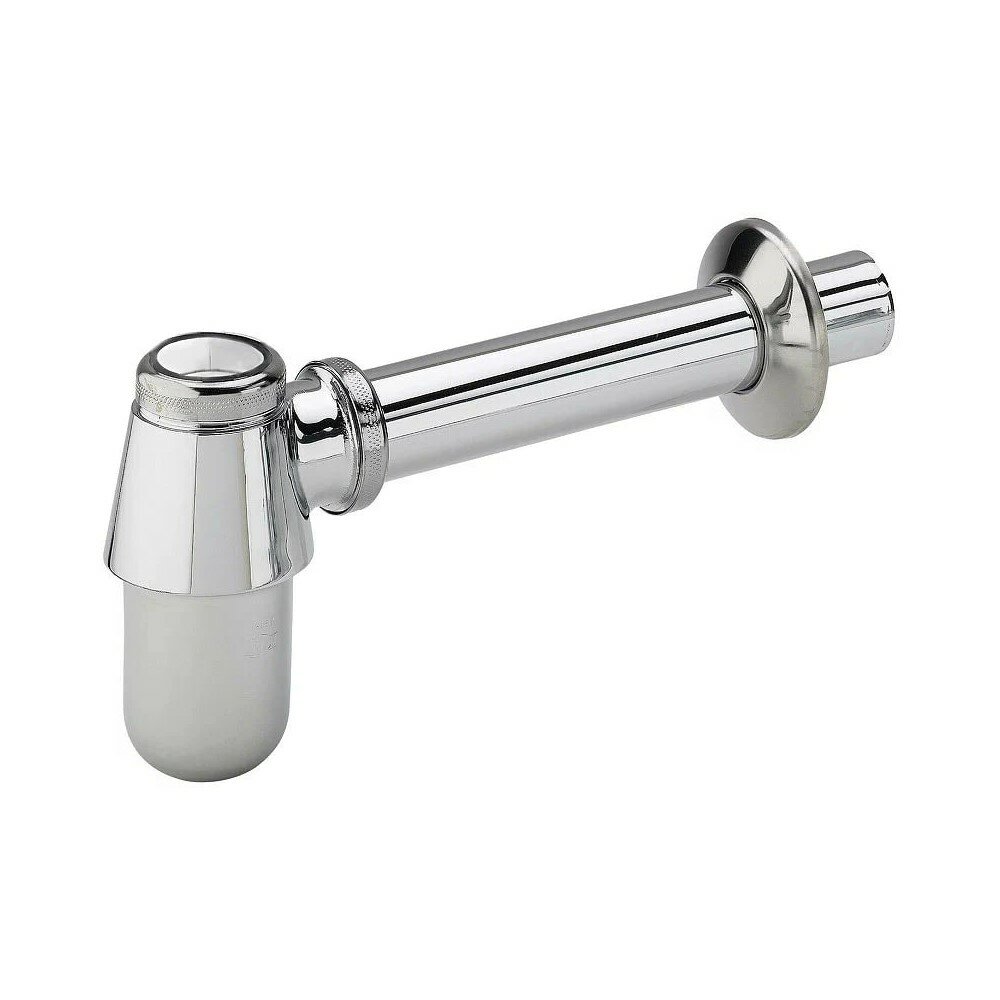 Сифон для раковины HAIBA HB80, встраиваемый, мокрый затвор, металл, хромированный