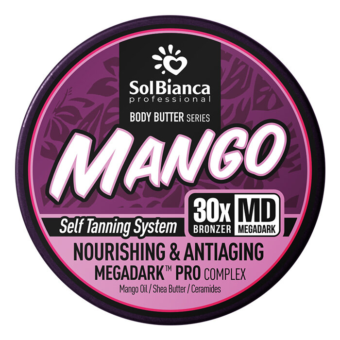 SOLBIANCA Крем-баттер для тела с эффектом автозагара Манго, 150 мл
