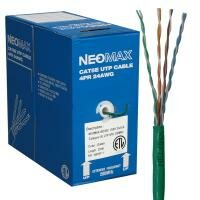Neomax Кабель UTP 5e кат. Neomax NM10111, 4 пары, однож, 24AWG/0.51мм, медь (305м)